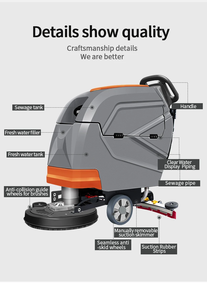 New Design Hand Floor Scrubber - Efficient Cleaning Solutions
