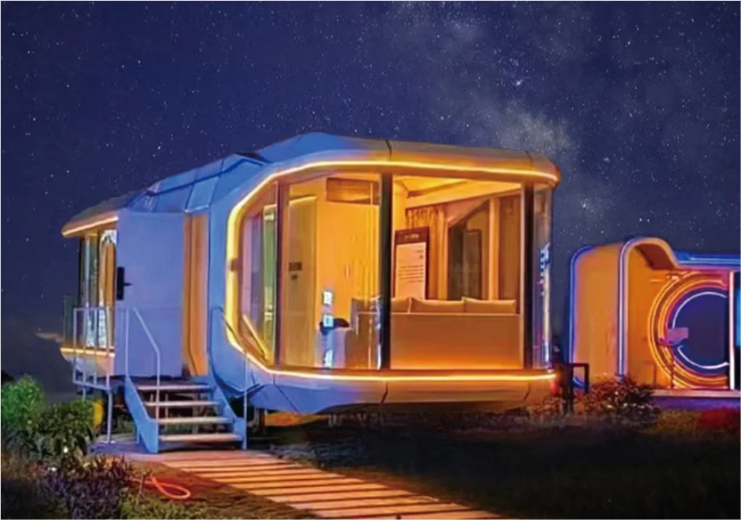 Mobile Glamping Space Capsules Container Prefab House Small Mobile Home ...