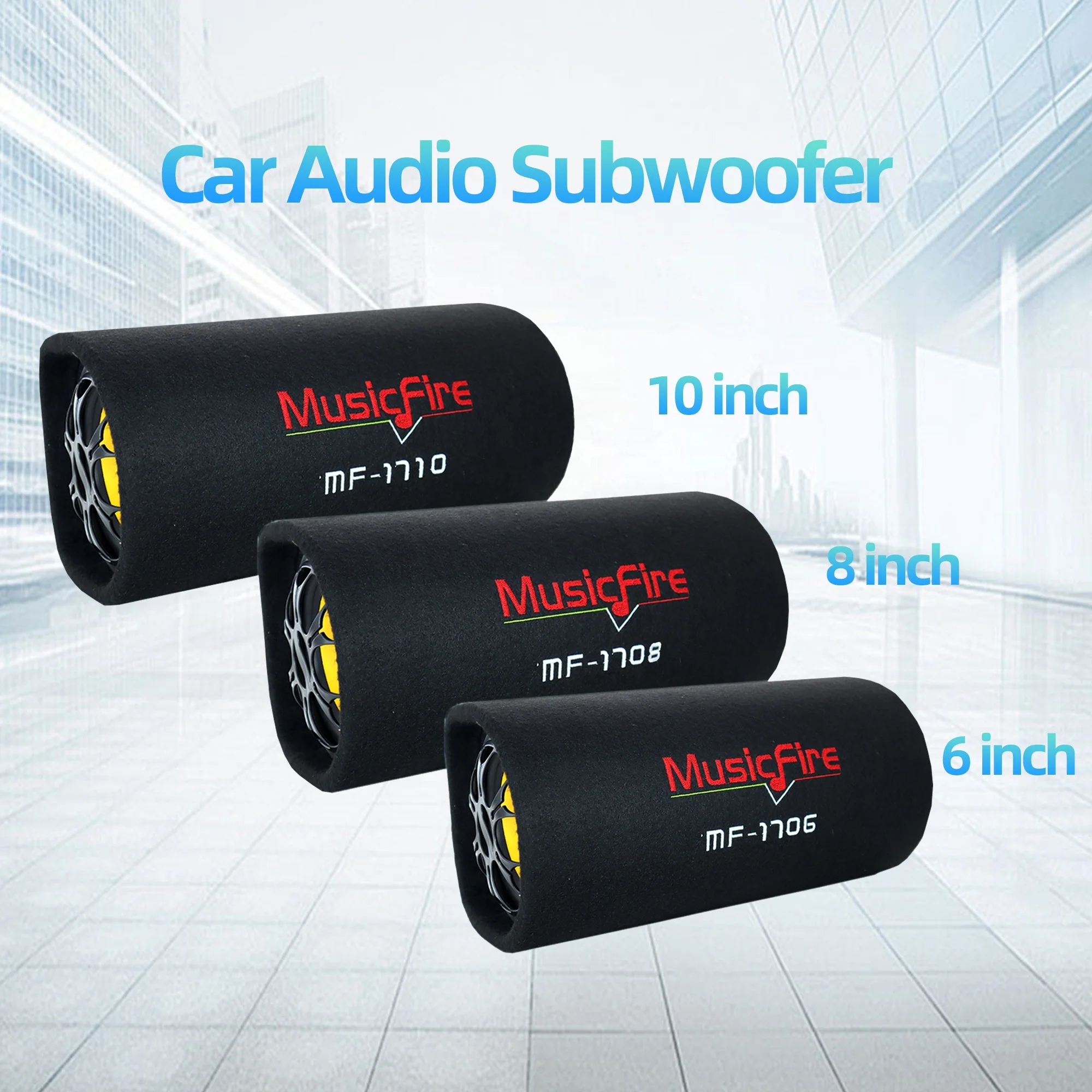 1800watt 12v Audio 10 Inch Subs With Box And Amp 16cm Car Subwoofer Car ...