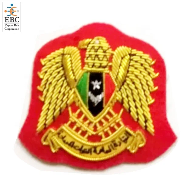 Oem United Arab Emirates Bullion Hat Badge Custom Uae Security Crest ...