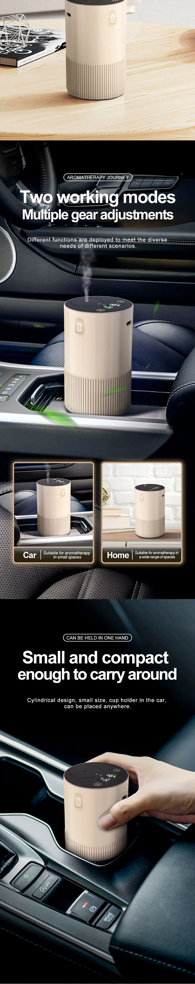 Car Waterless Diffuser - Portable Aromatherapy Machine