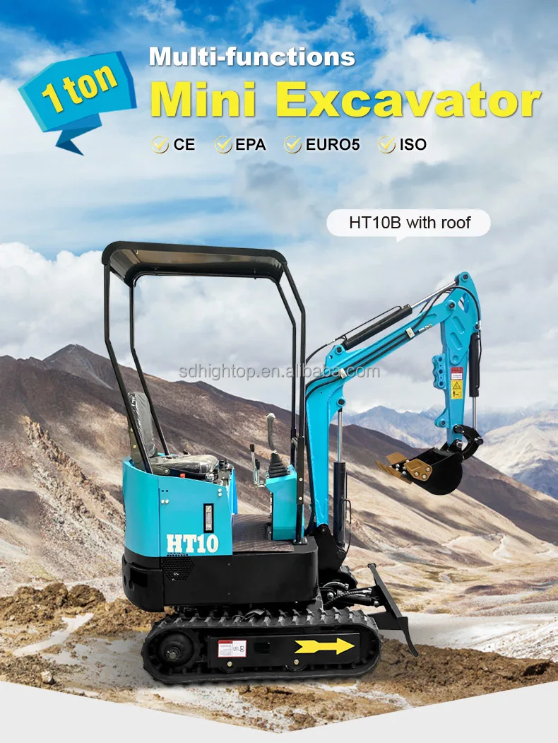 1 Ton Mini Excavator for Sale - High Digging Power Micro Digger OEM