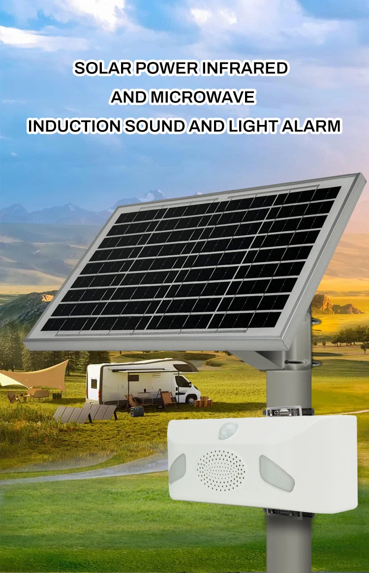 Outdoor Perimeter Fence Barking Dog Flasher Light Alarm System