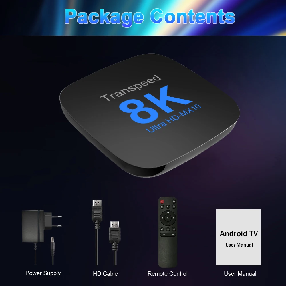 Transpeed Atv Android 13 Tv Box Rk3528 With Voice Assistant Tv Apps Bt5 ...
