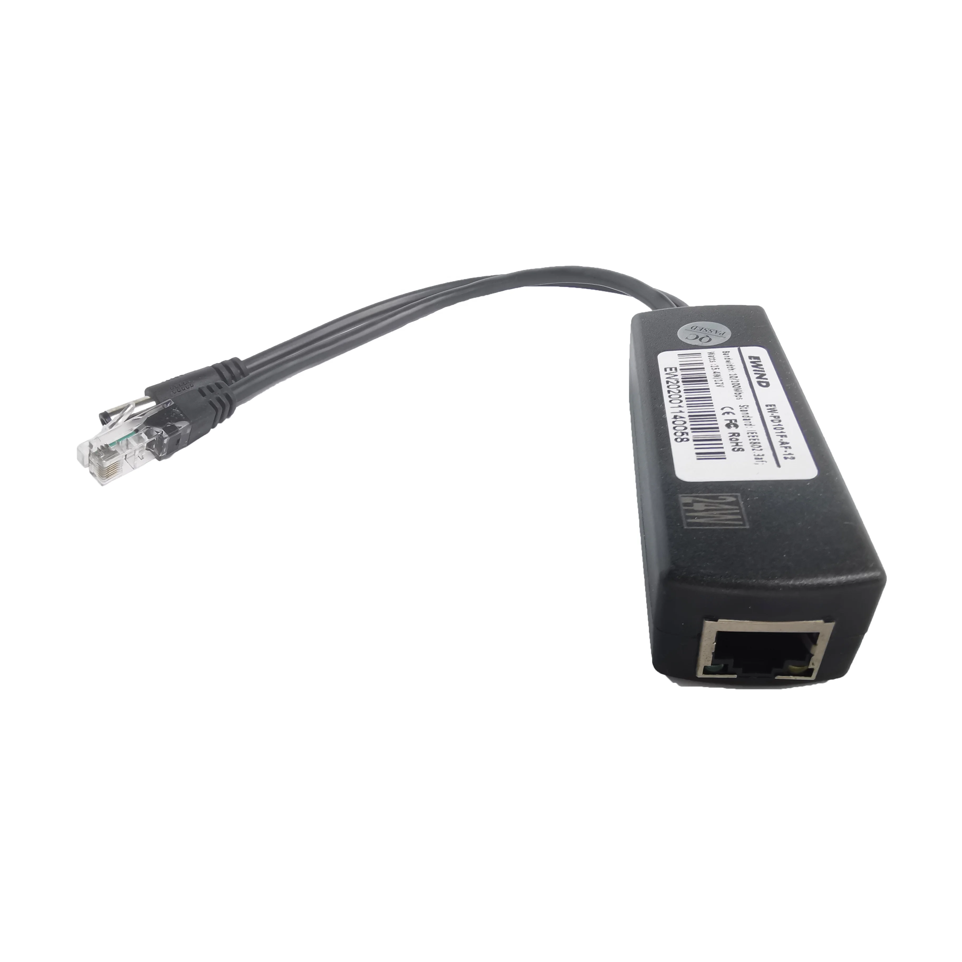 Factory Splitter Power Over Ethernet 10/100mbps Ieee802.3at/af Poe ...