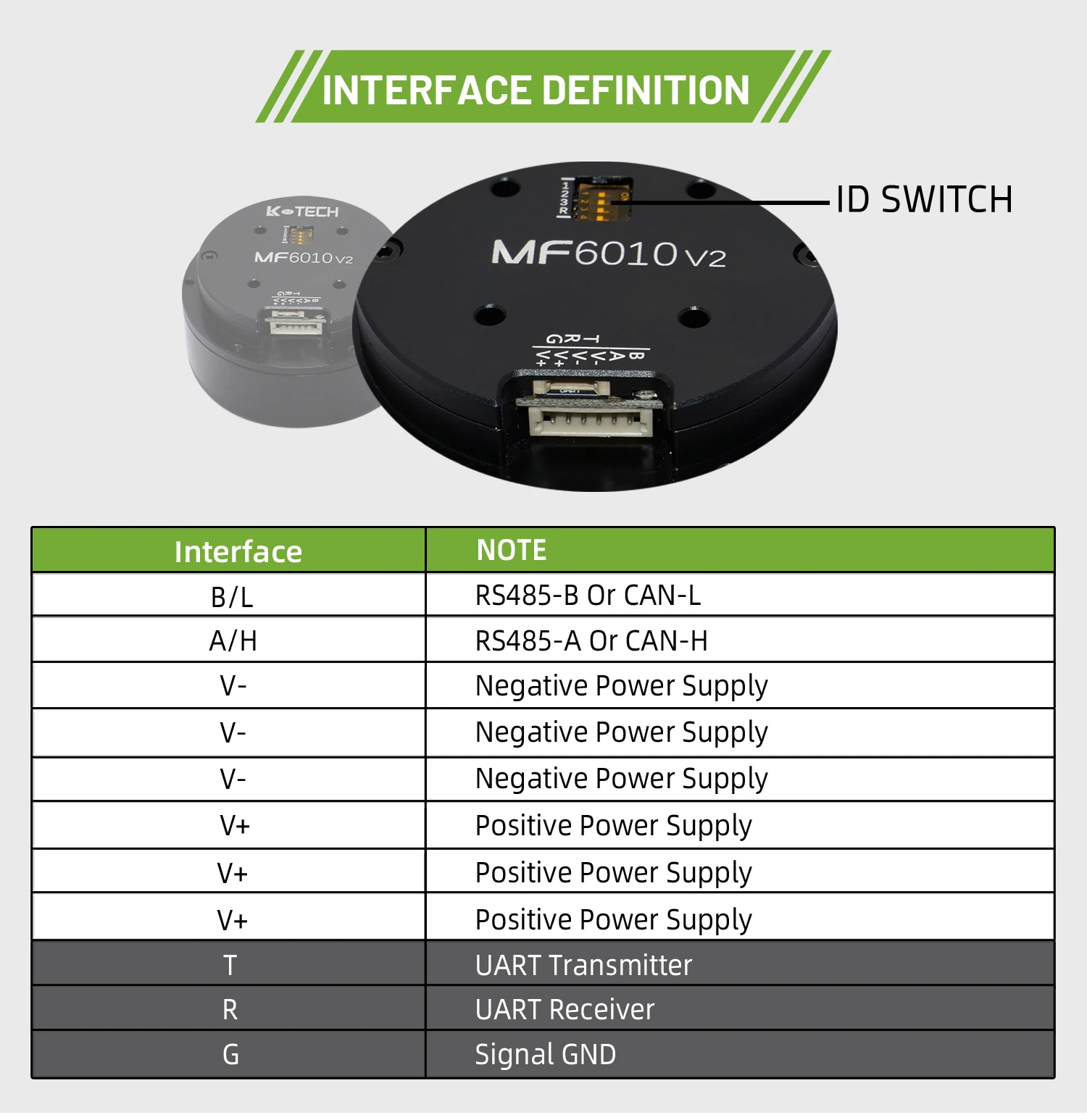 MF6010v3 Flat Outrunner Motor Industrial Robot Arm Gimbal Servo 24v ...