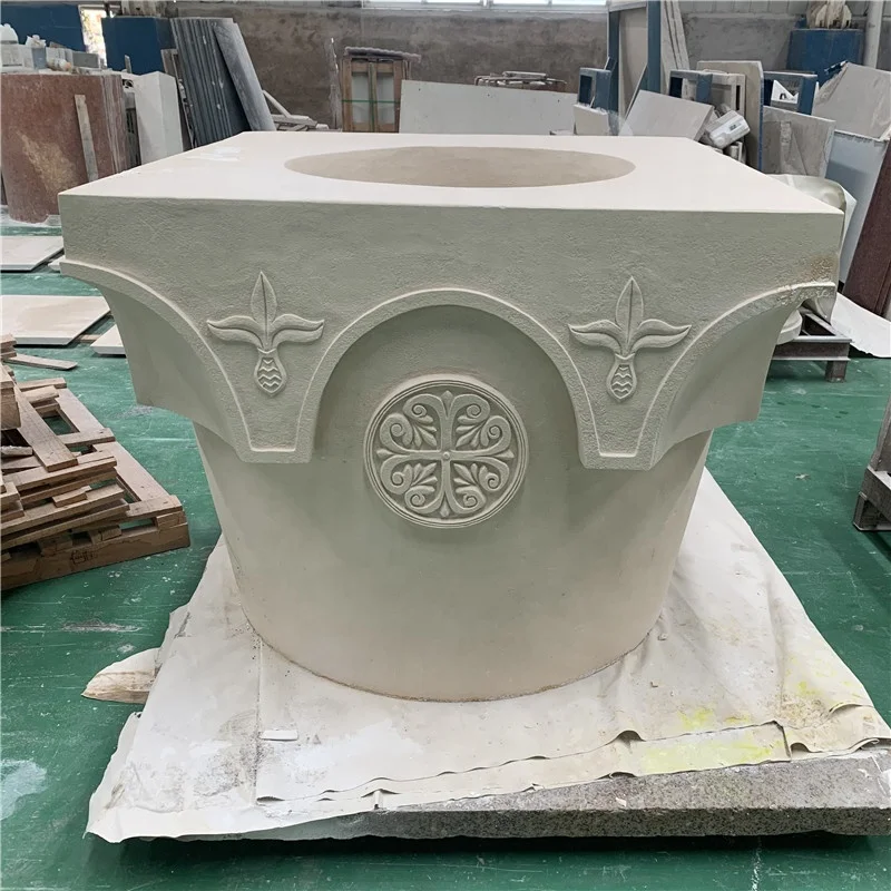 Stone Column Cladding Of Marble Columns Travertine - Buy Stone Column ...