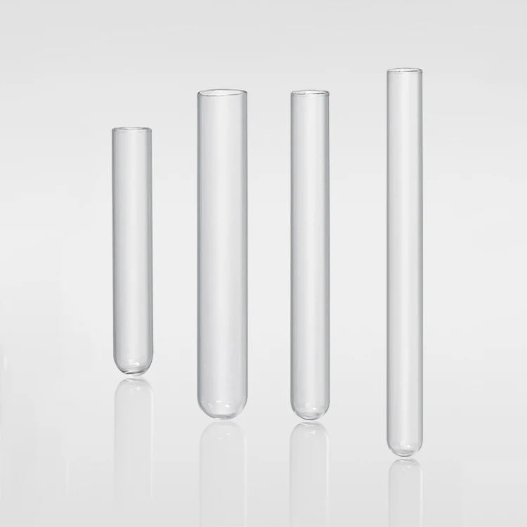 Chemistry Lab Glass Test Tubes - Transparent & Durable
