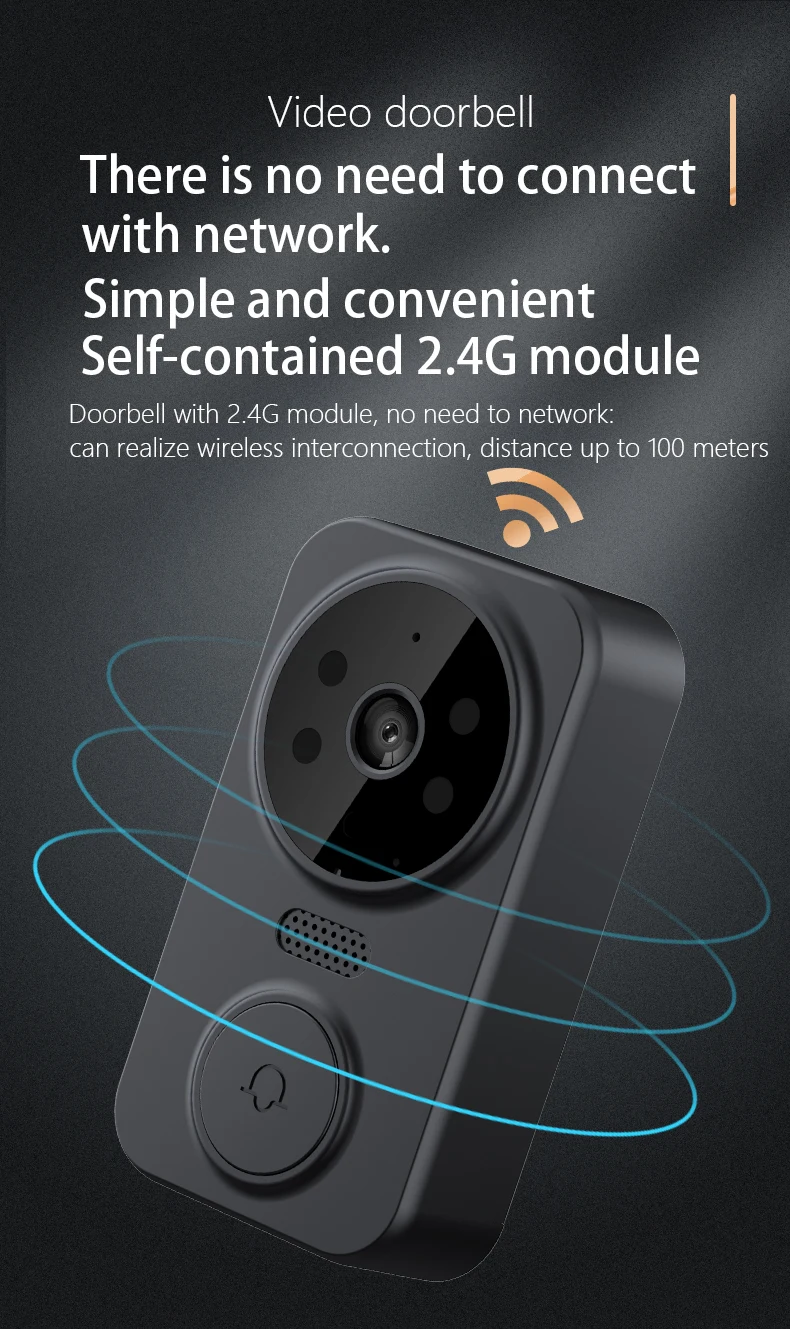 Wifi Door Cameras - Smart Video Doorbell with Two-Way Intercom