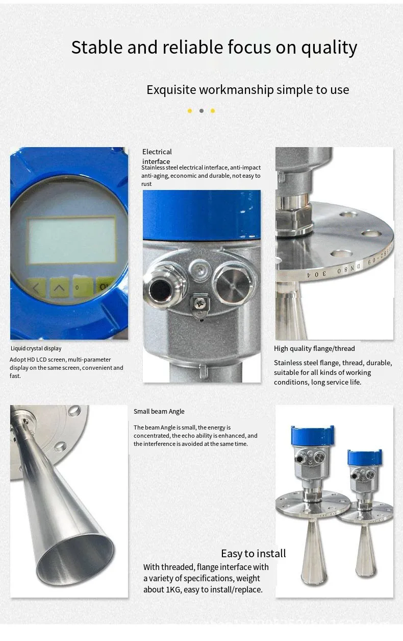 Mini Radar Level Meter Steel Radar Water Level Sensor China Radar ...