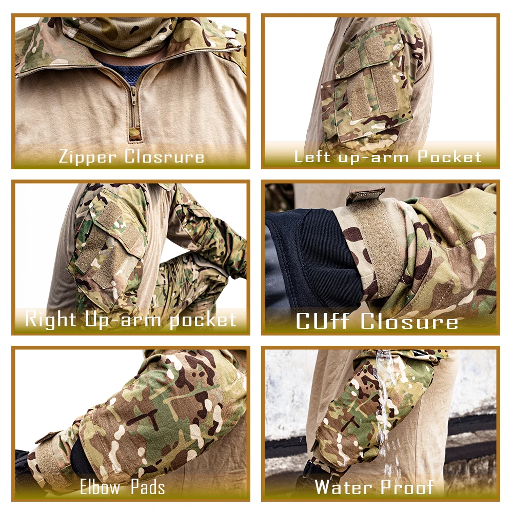 G3 Combat Uniform Camouflage Tactical Clothes Outdoor Hunting Water ...