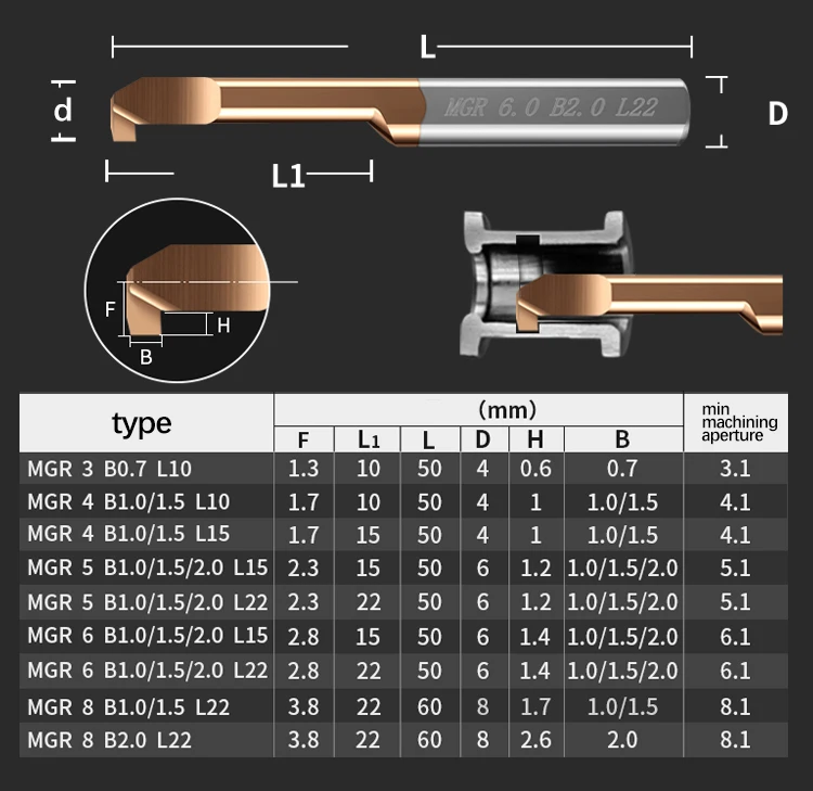 Small Diameter Micro Boring Tool for Lathe Cutter Boring Bar MTR MIR ...