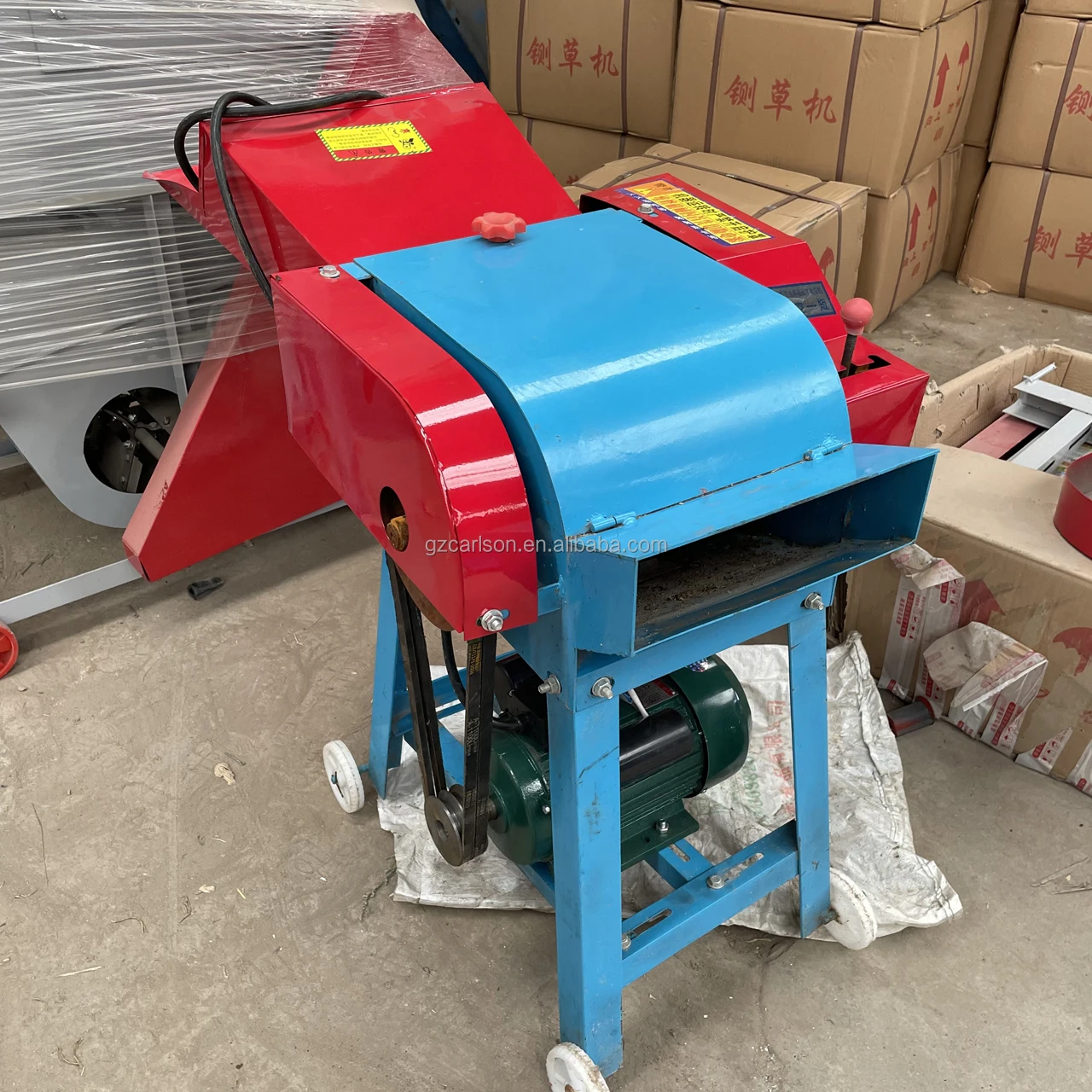 Corn Straw Hay Cutter Silage Feed Chaff Cutter Animal Feed Grass ...