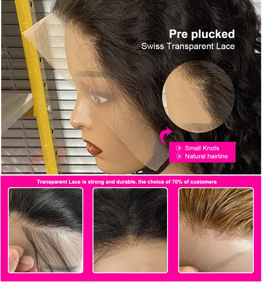 Cheap 360 Lace Frontal Glueless HD Lace Front Wig Cuticle Aligned ...