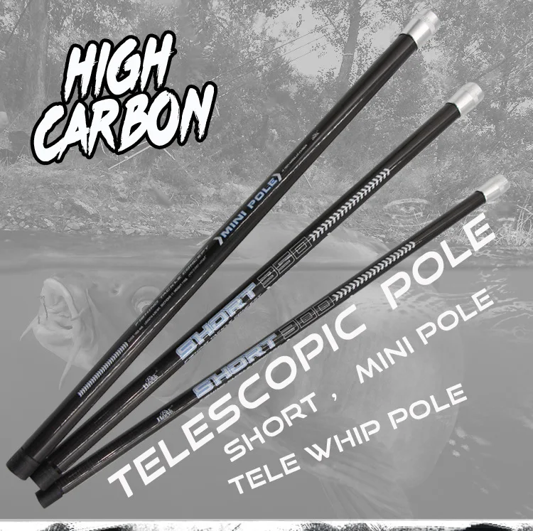 High Carbon Portable Float Fishing Rod Short Mini Telescopic Pole 2.5m ...
