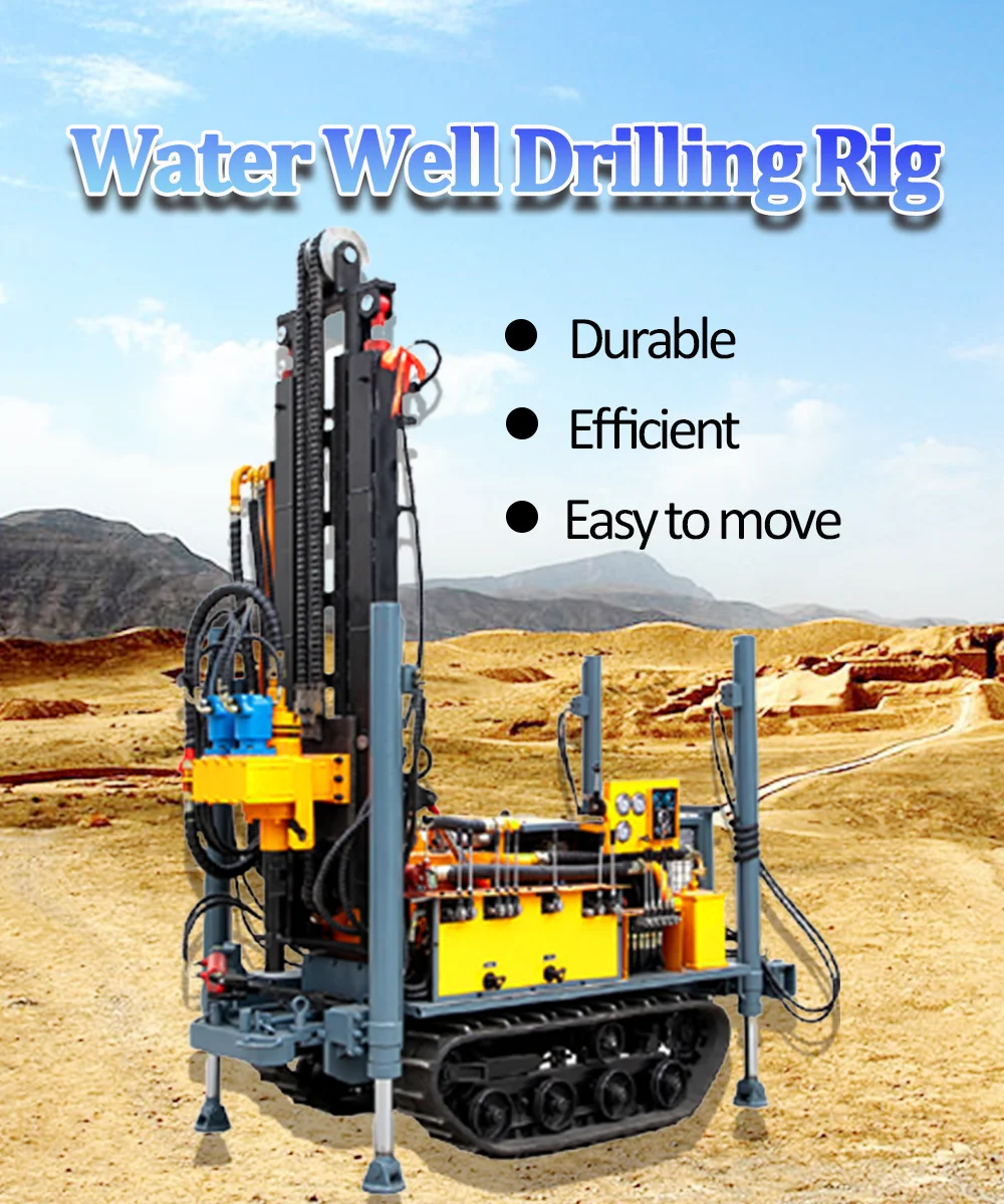 Fy260 Crawler Water Well Drilling Rig 260m High Efficiency Water Well ...