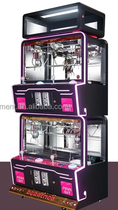 2 Player Mini Claw Machine Coin Operated Mini Claw Crane Pink For Sale ...