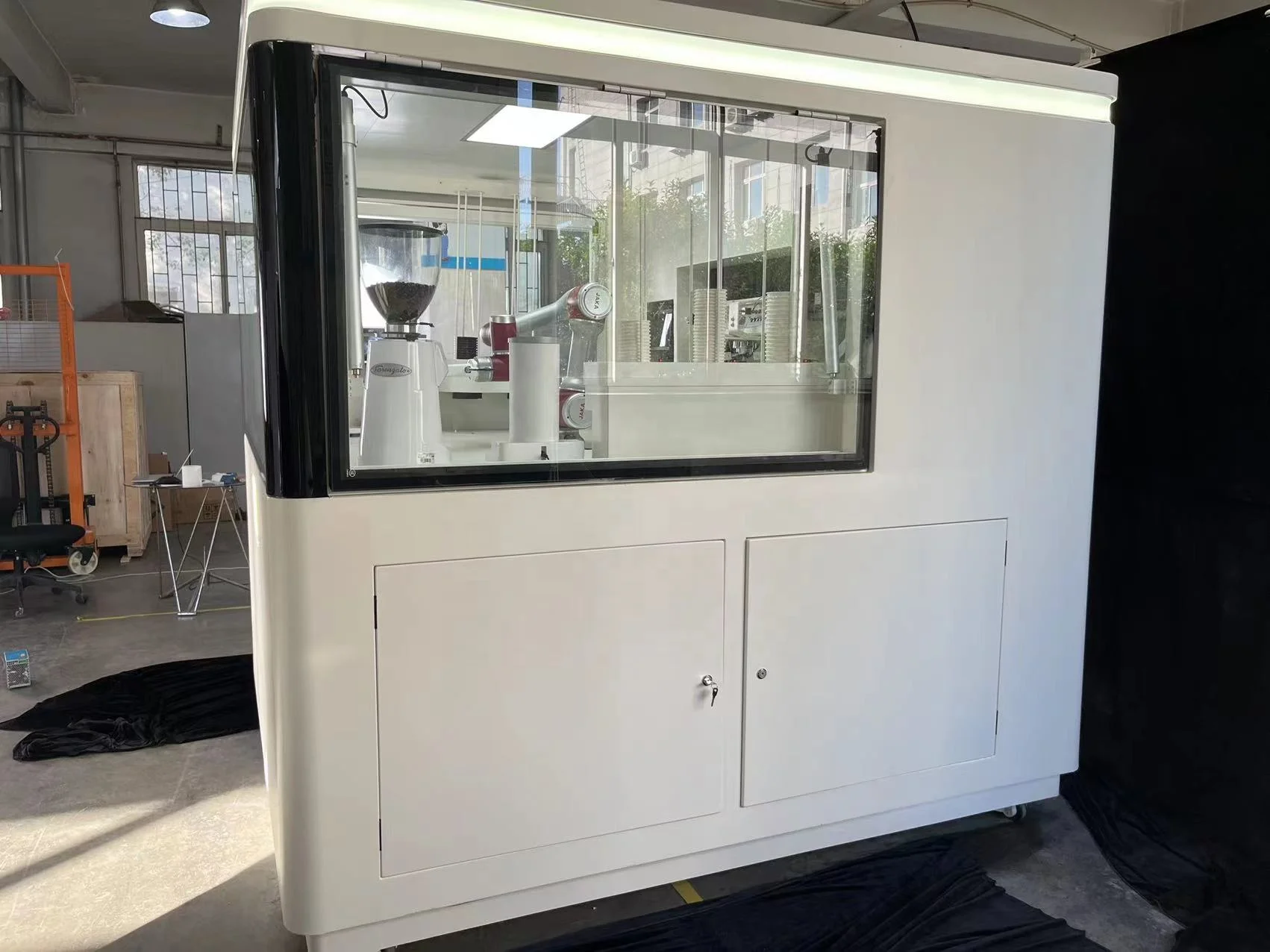 Automatically Commercial Robot Arm Coffee Maker Coffee Machine Robotic ...