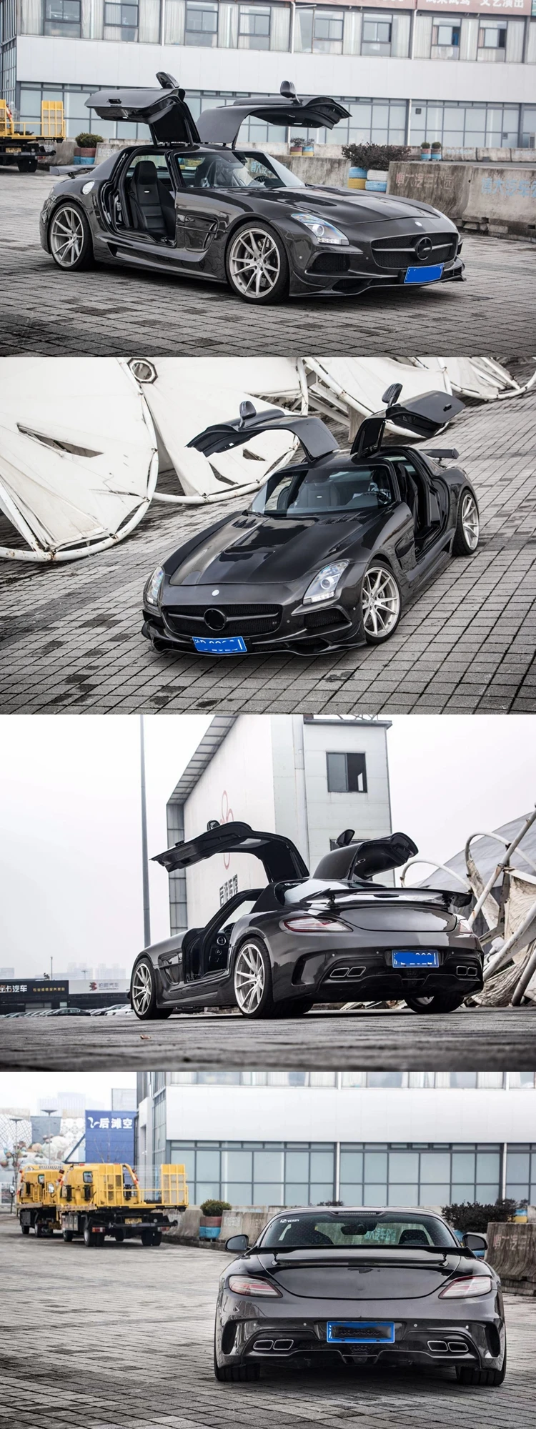 Car Auto Parts Body Kit For Sls Class W197 Black Series Style Body ...