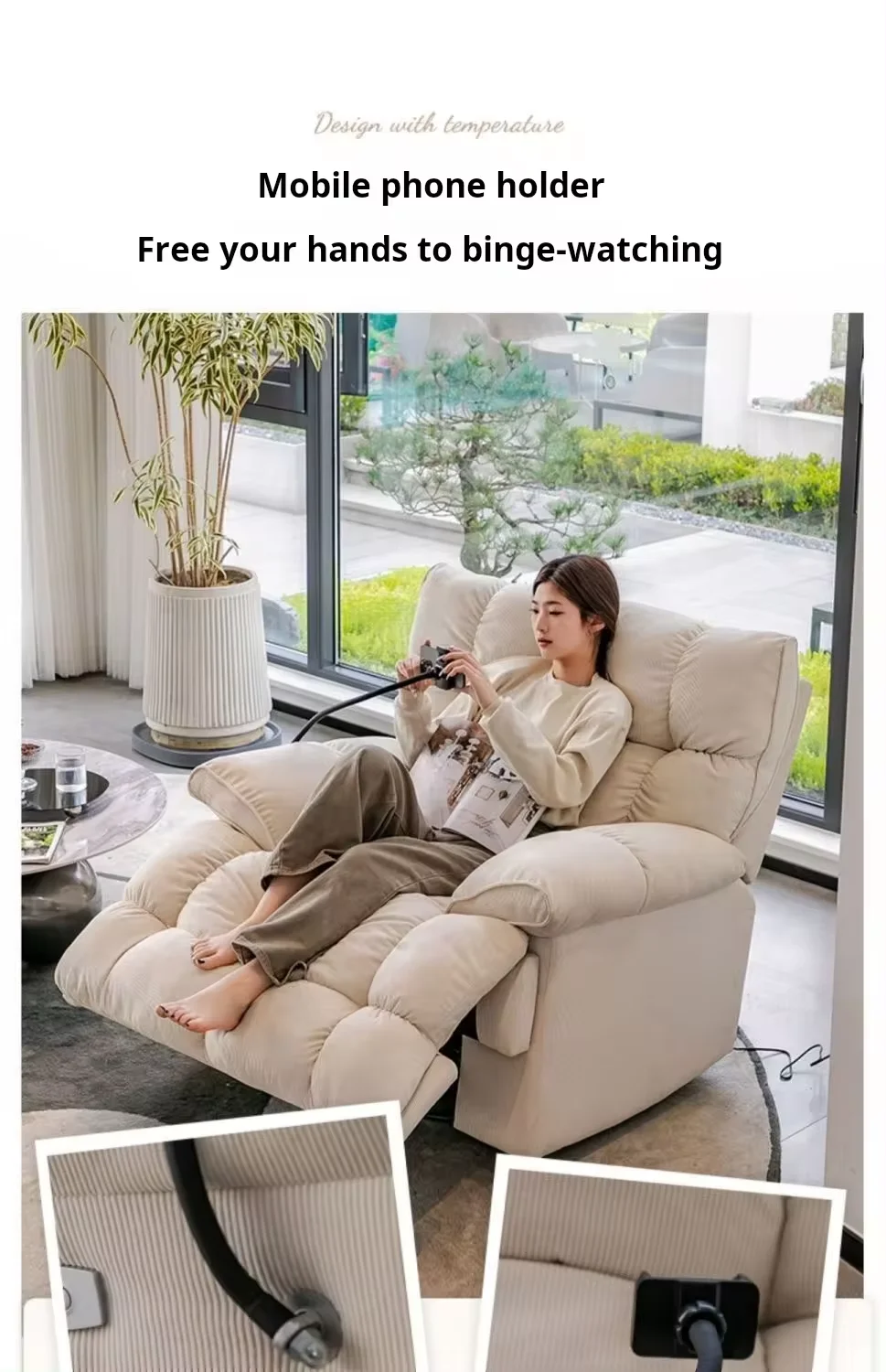 Luxury Space Capsule Lounger Sofa Chair - Modern Living Room Furniture ...