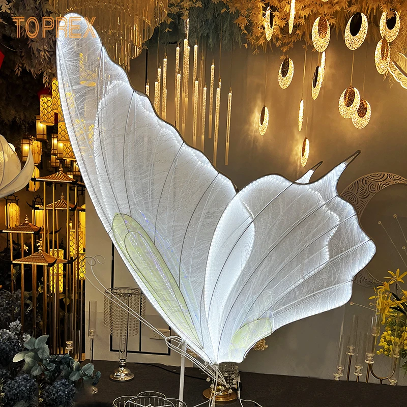 Wedding Props Butterflies Wings Stage Background Lights
