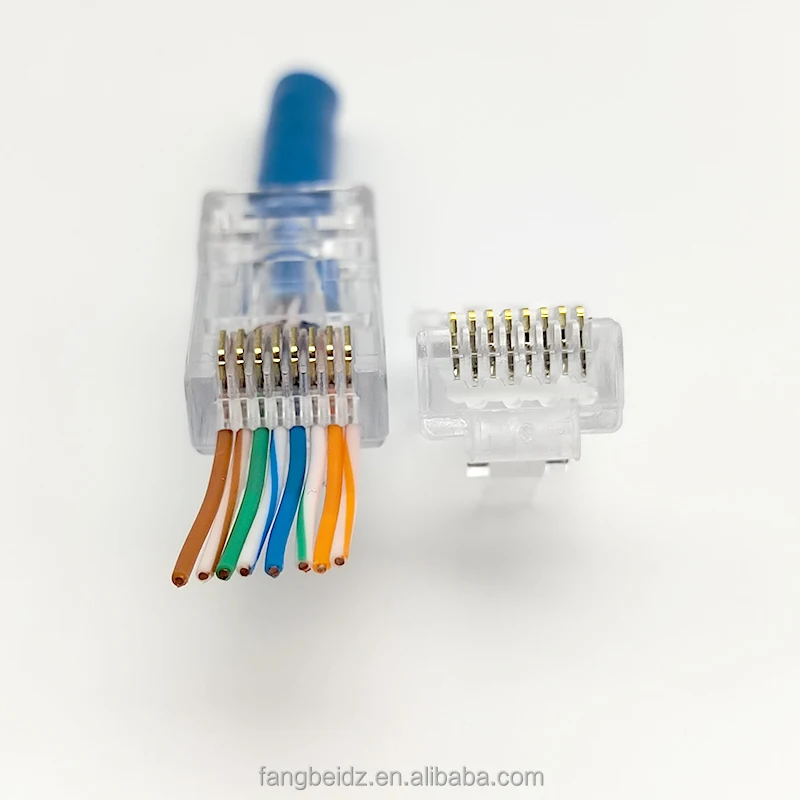 Rg45 Rj 45 Socket Amp Cat5e Cat 6 8p8c Rj45 Cat6 Conector Utp Pass ...