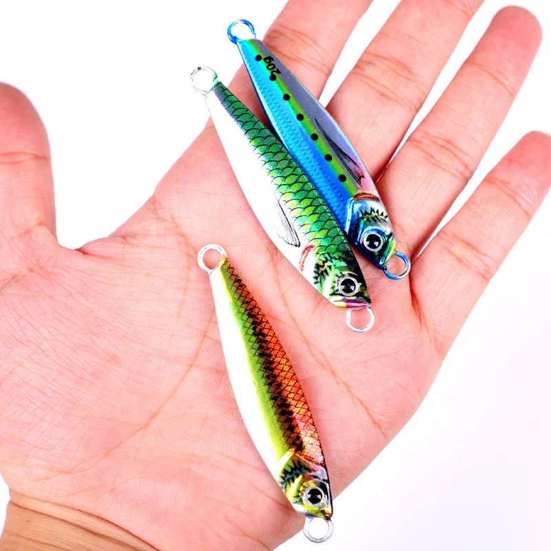 7-80g 3D Printing Artificial Vertical Jigs Fishing Saltwater Jigging ...