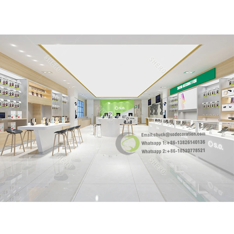 Mobile Phone Shop Furniture - Elegant Display Solutions