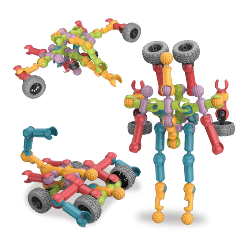 2023 Custom Building Blocks Educational 72pcs DIY Plastic Smart Stick ...