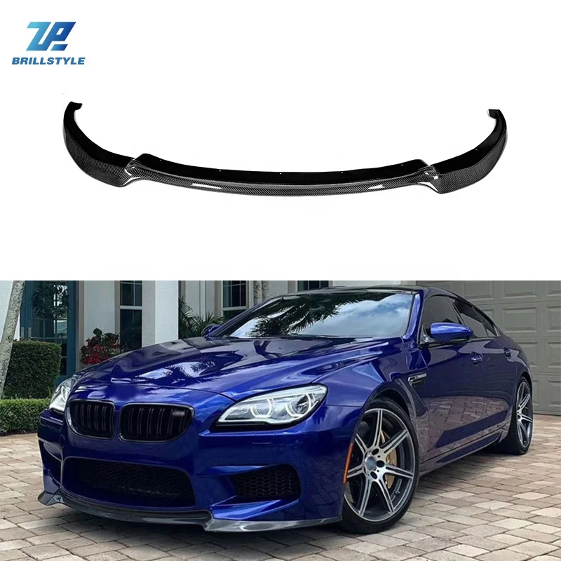 M6 Carbon Fiber Front Lip Bumper Splitter For BMW F06 F12 F16 Auto ...