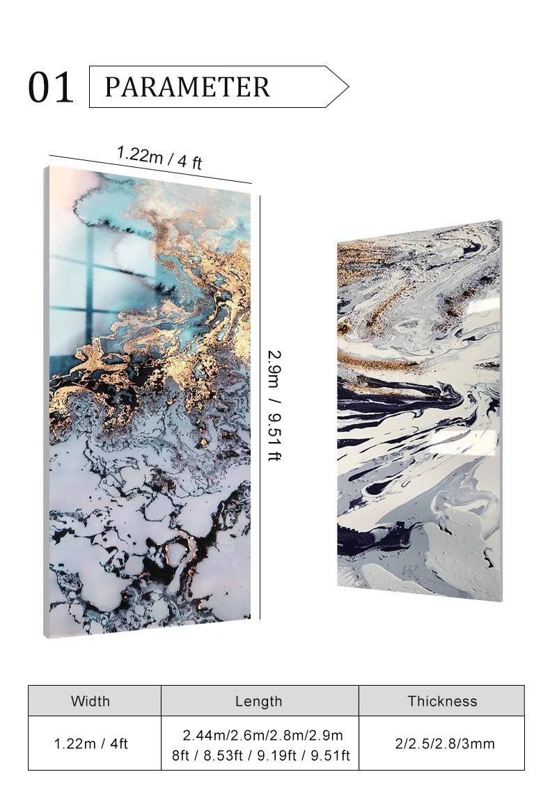 PVC Marble Texture Board China Hot Sale Modern Style Waterproof ...