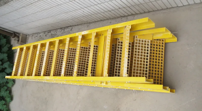 Industrial Chemical Corrosion Resistant FRP Step Stairs with Handrails ...