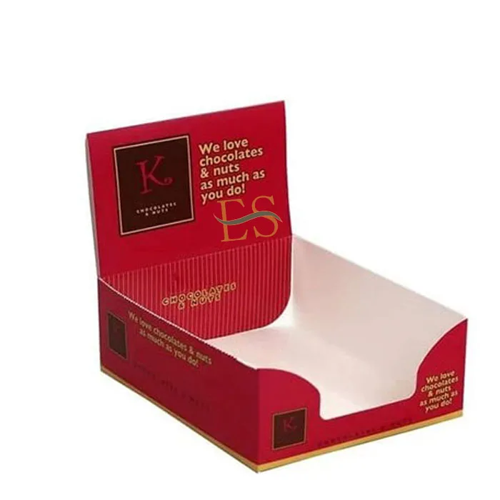 Custom Made Stand Counter Boxes Foldable Tear Off Display Boxes For ...