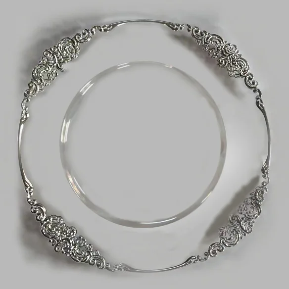 Multi-color Patterned Rim Plastic Charger Plates - 13" Eco-friendly ...