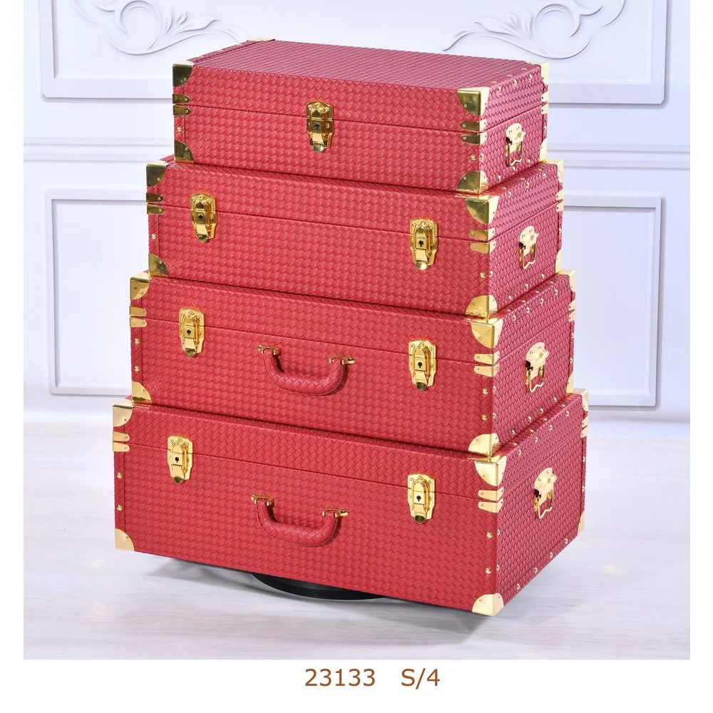 Decorative Home Storage Trunk Boxes & Bins Wooden Large Gift Packaging ...