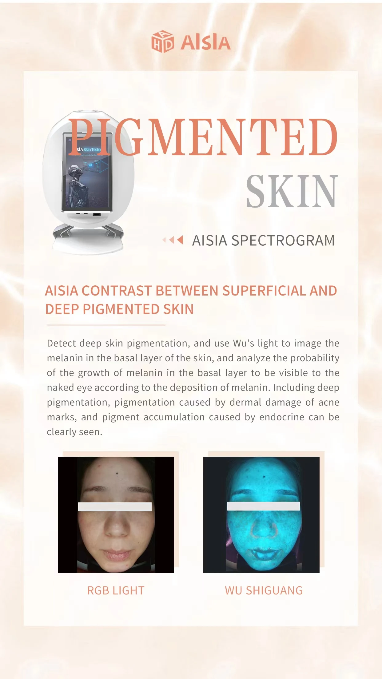 Portable 3d Small Face Skin Diagnostics Analyzer Facial Scanner Aisia ...