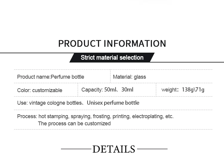 Transparent Tall And Slender Perfume Bottle Glass Mini Packaging Empty ...