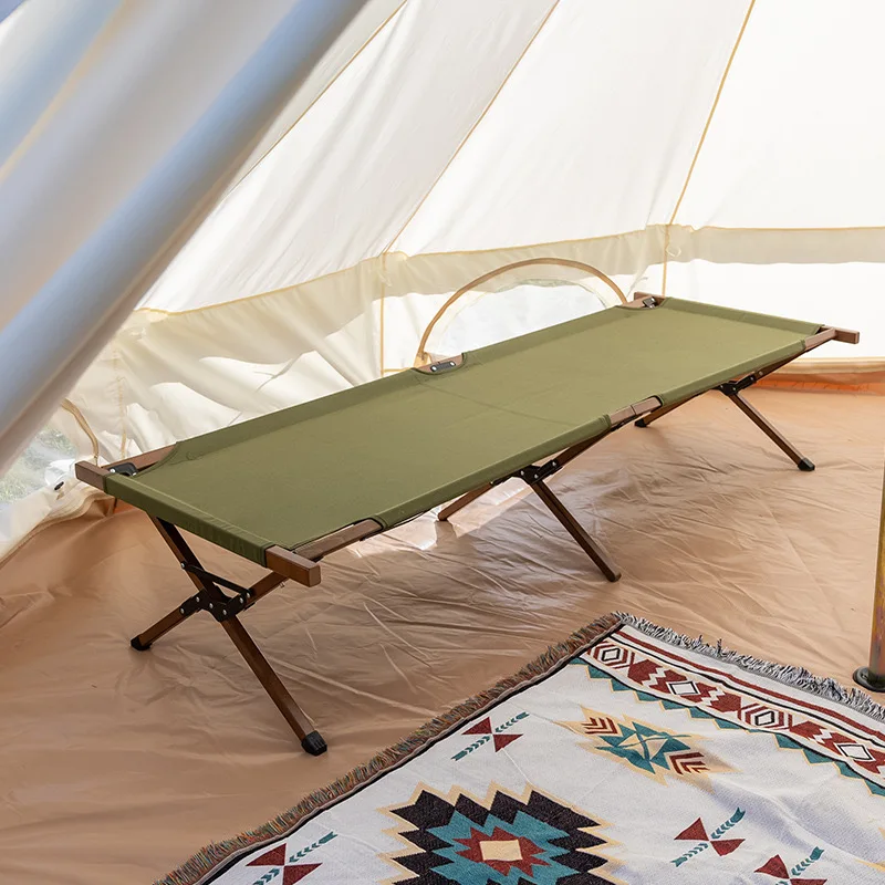 Camping Cot Bed Aluminum Frame Lightweight Compact Foldable Portable ...