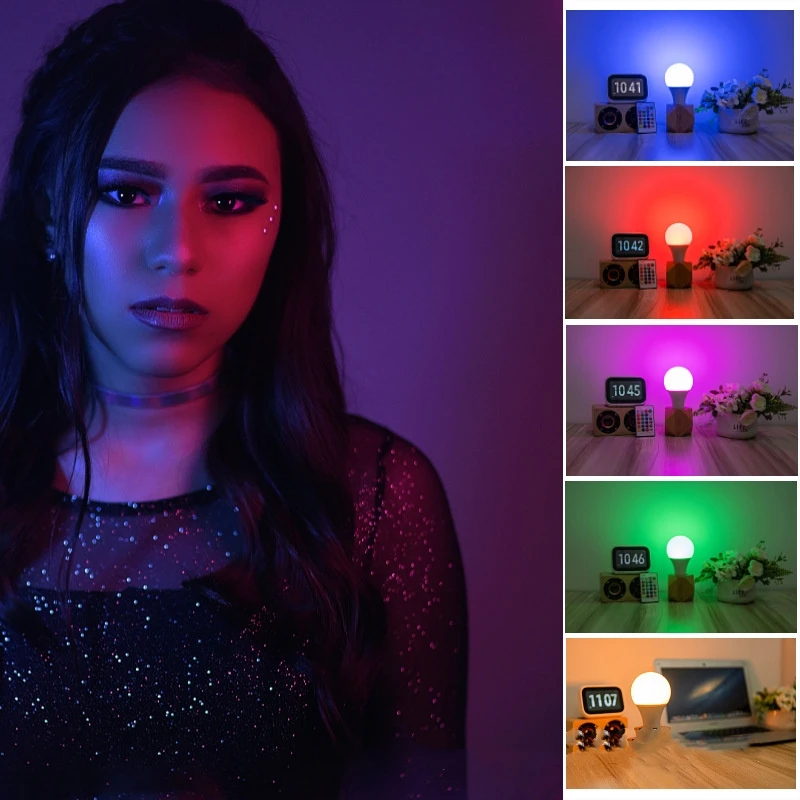 Rohs Ce With Remote Control 16m Colors E26 E27 A50 3w Rgb Rgbw Light ...