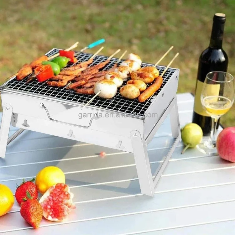 Garida Outdoor Charcoal Oven Thickened Stainless Steel Barbecue Outdoor ...