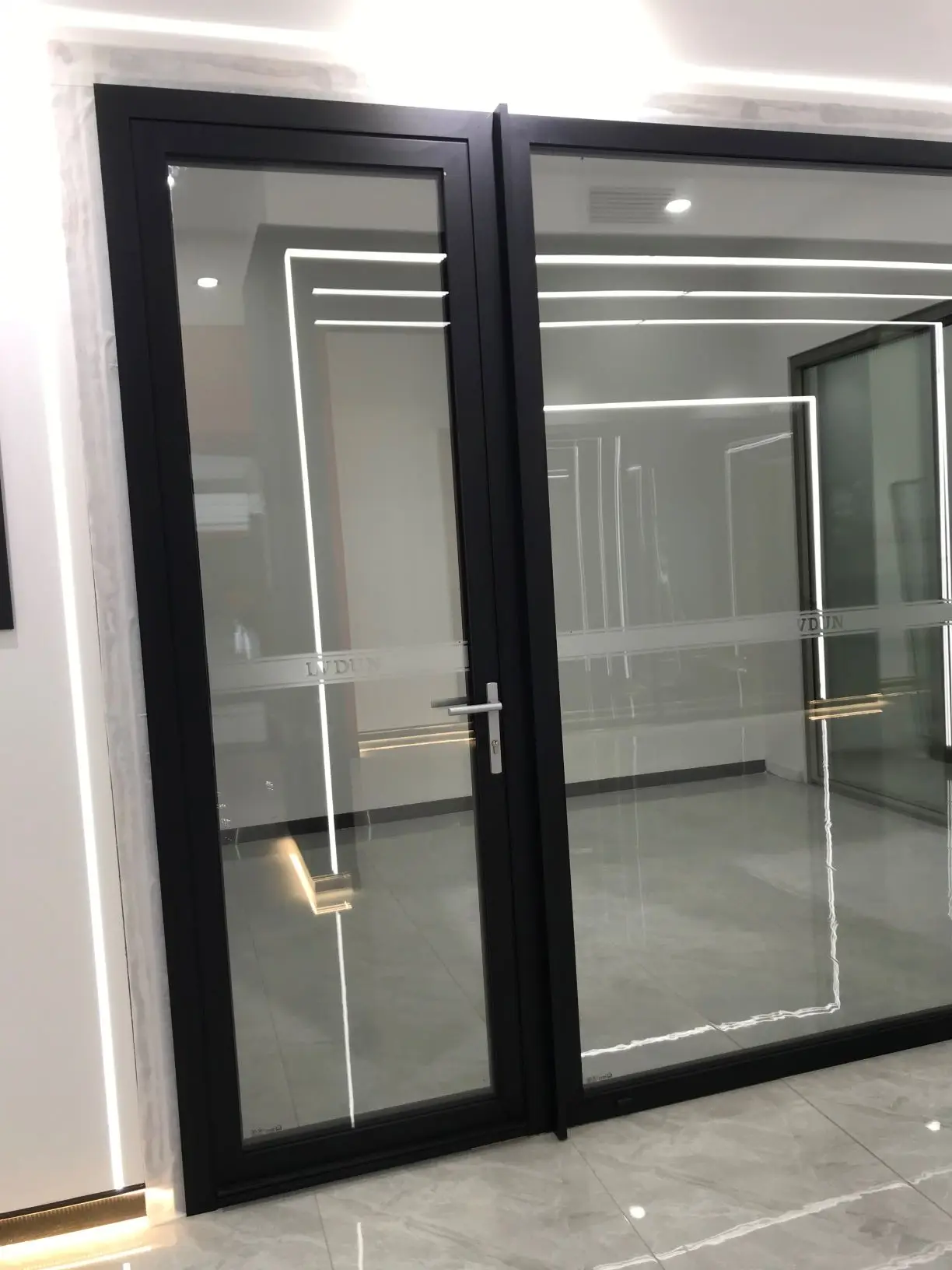 72x80 Picture Window - Modern Aluminium Sliding French Doors