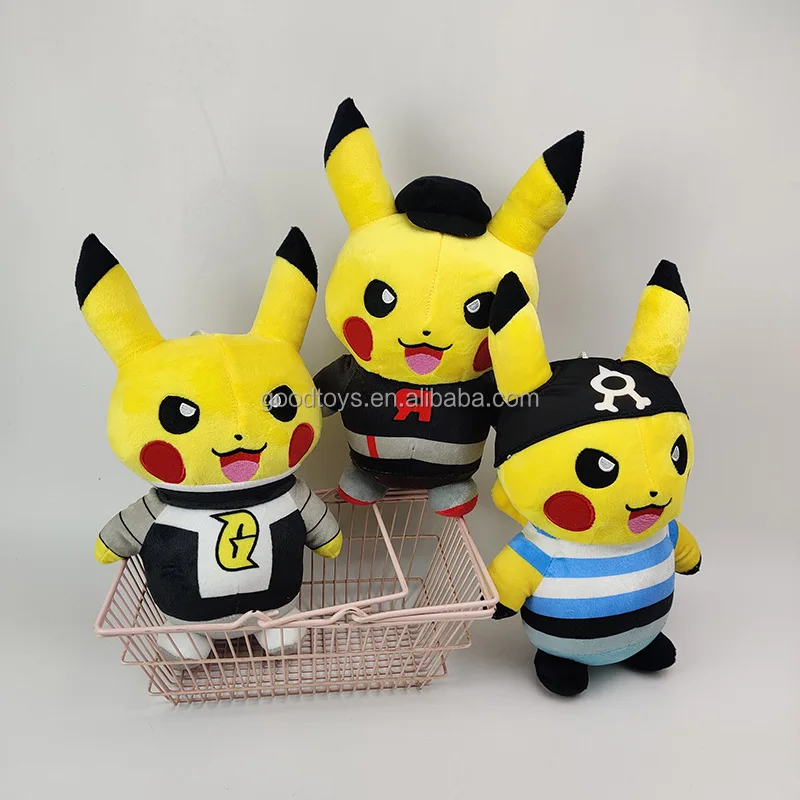 8" Ninja Pikachu Stuffed Animals Kids Gifts Claw Machine Soft Toys ...