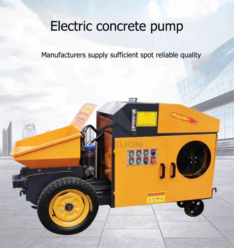 15kw Inclined Secondary Structure Pump Diesel Concrete Delivery Pump ...