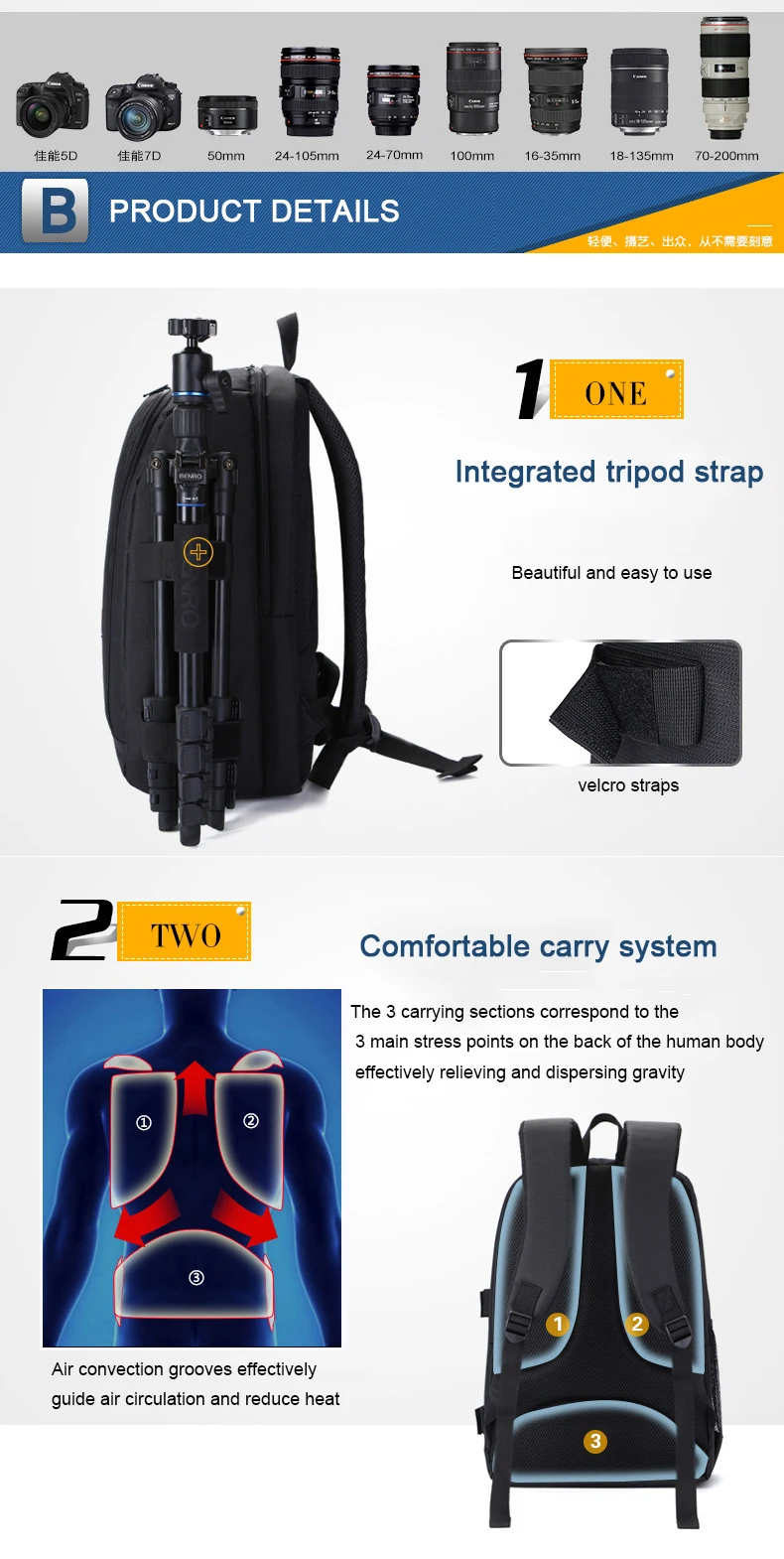 Outdoor Portable Waterproof Scratch-proof Dual Shoulders Backpack ...