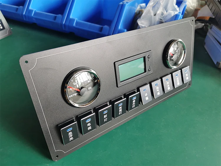 Modified Control Panel Switch With Text Light Transmission Switch Blue ...
