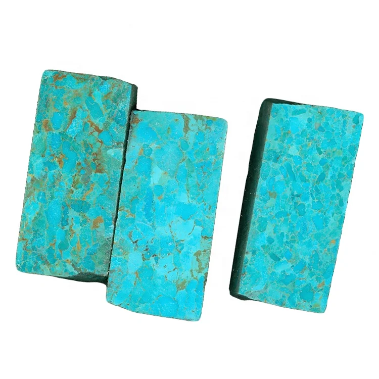 High Quality Turquoise Compressed Rough Material Factory Price Natural ...