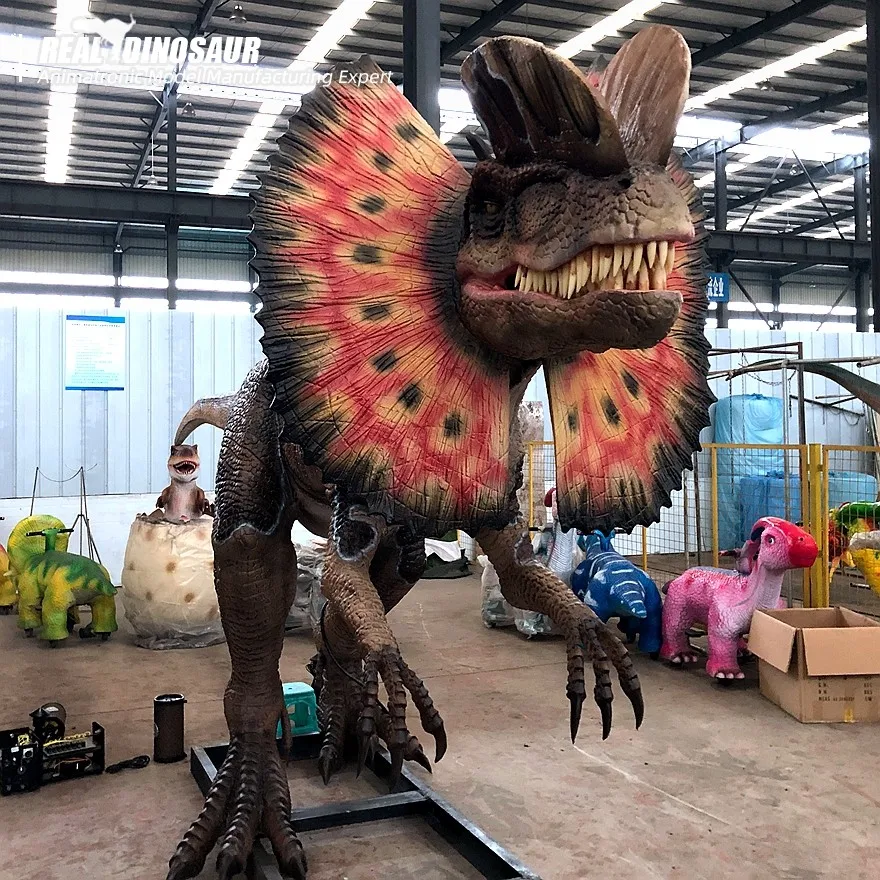 Jurassic Park Dilophosaurus Model - Realistic Animatronic