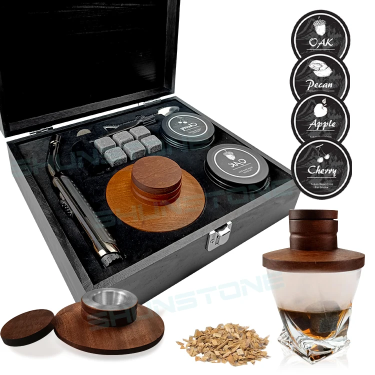 New Arrival Luxury Wooden Cocktail Smoker Kit Creative Custom Cocktail ...