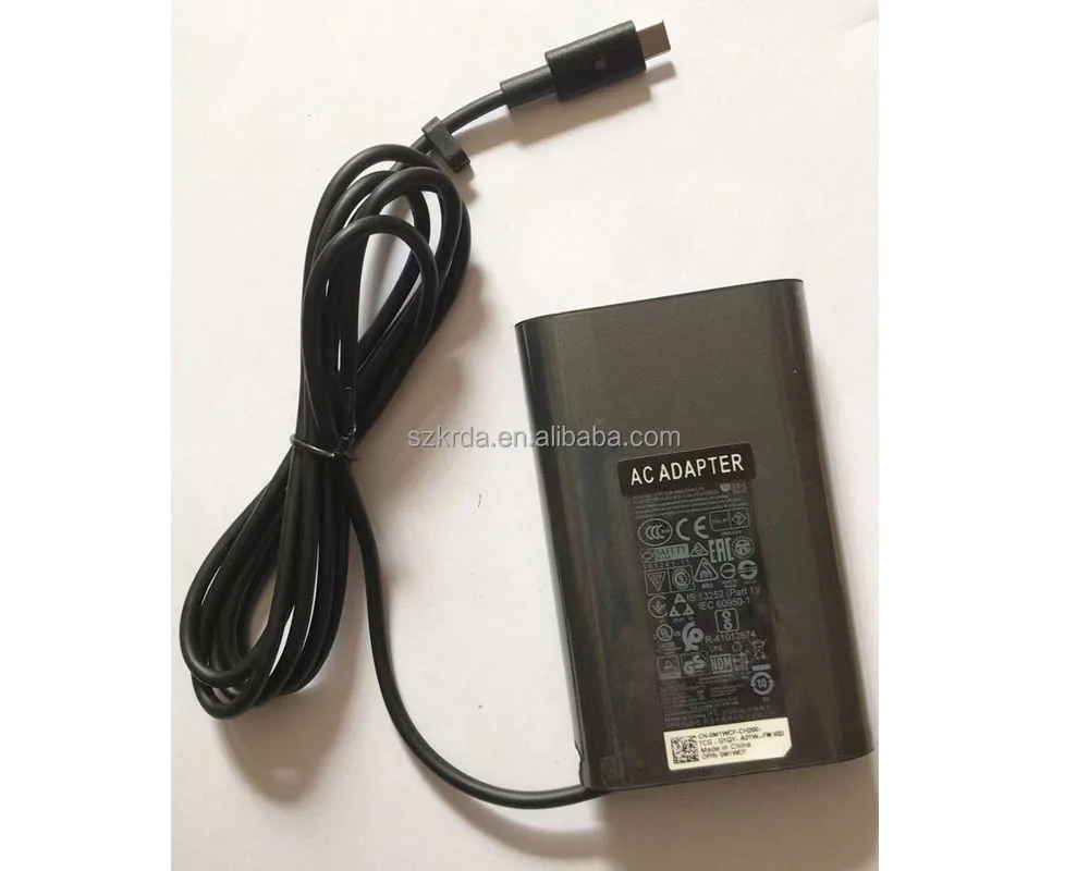 Genuine 65W Type-C Laptop Ac Power Adapter for Dell Notebook Charger USB