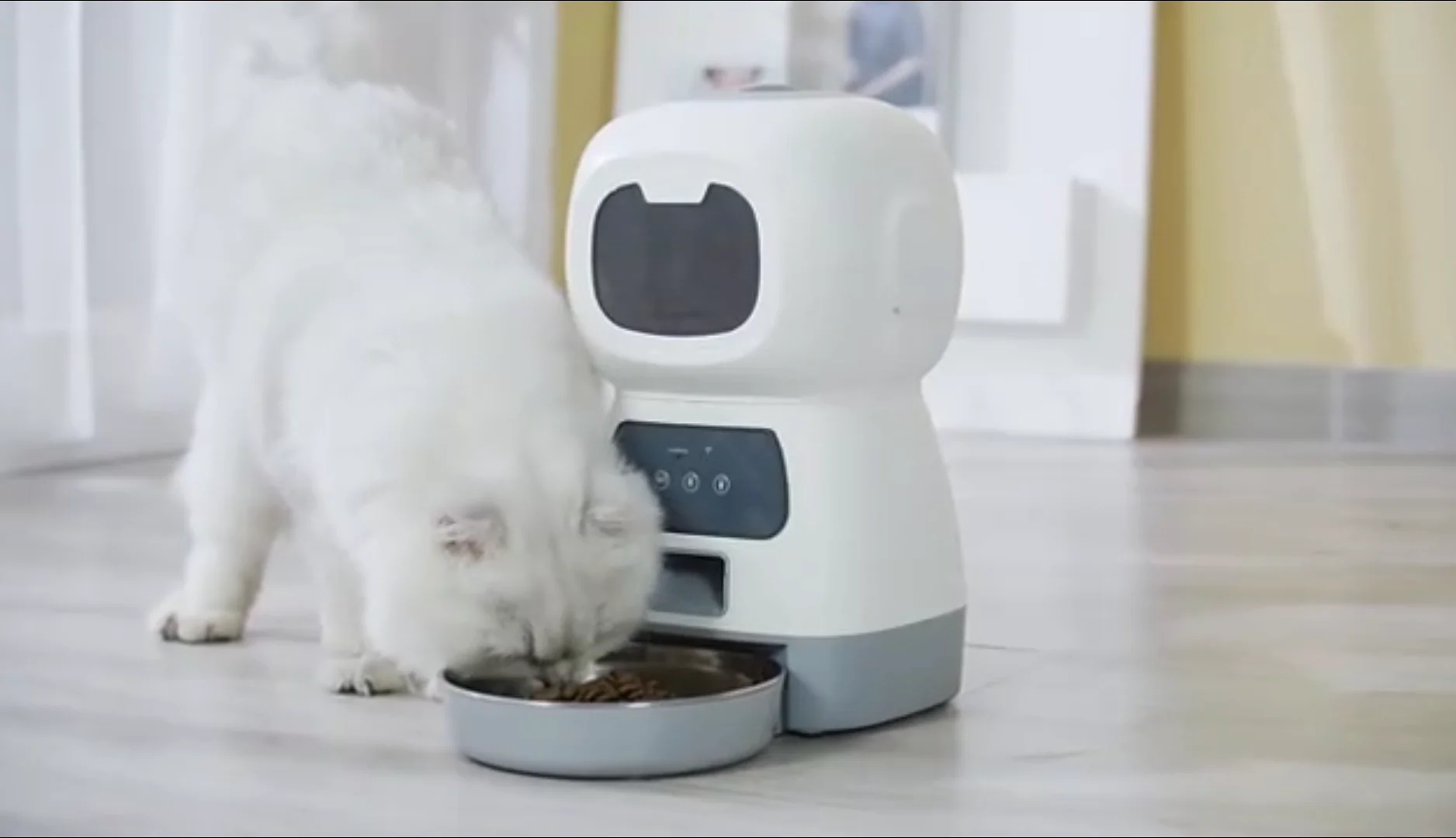 3.5l Automatic Dog Feeder Smart Food Dispenser Wifi Cats Dogs Timer ...